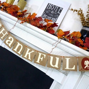 Thanksgiving Banners - Thankful Banner - Pilgrims - Fall Decor ...