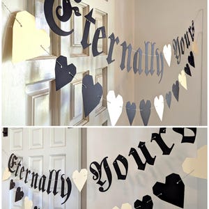 Eternally Yours Banner ∙ Wedding Banner∙ Gothic Letters / Goth Sign ∙ ...