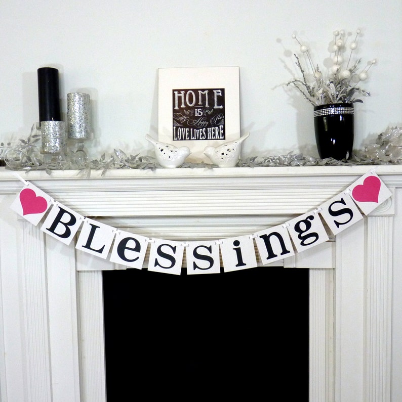 Blessings Banner / Blessings Garland / Blessed Banner / Family - Etsy