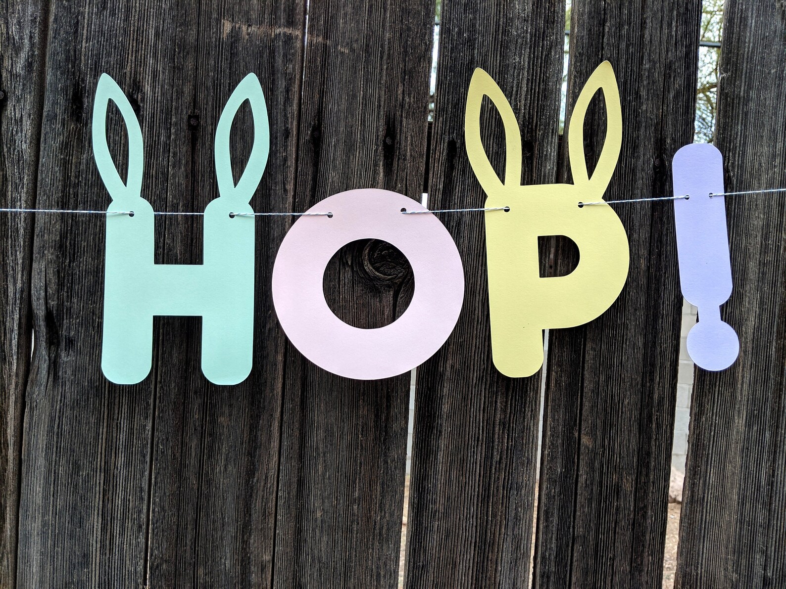 Happy Easter Banner Hippity Hop Banner Easter Decoration - Etsy