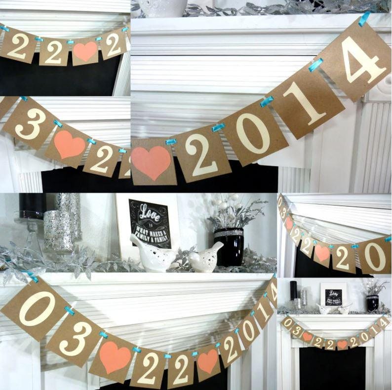 Save the Date Banner / Wedding Garland / Save the Date Props / Diy ...