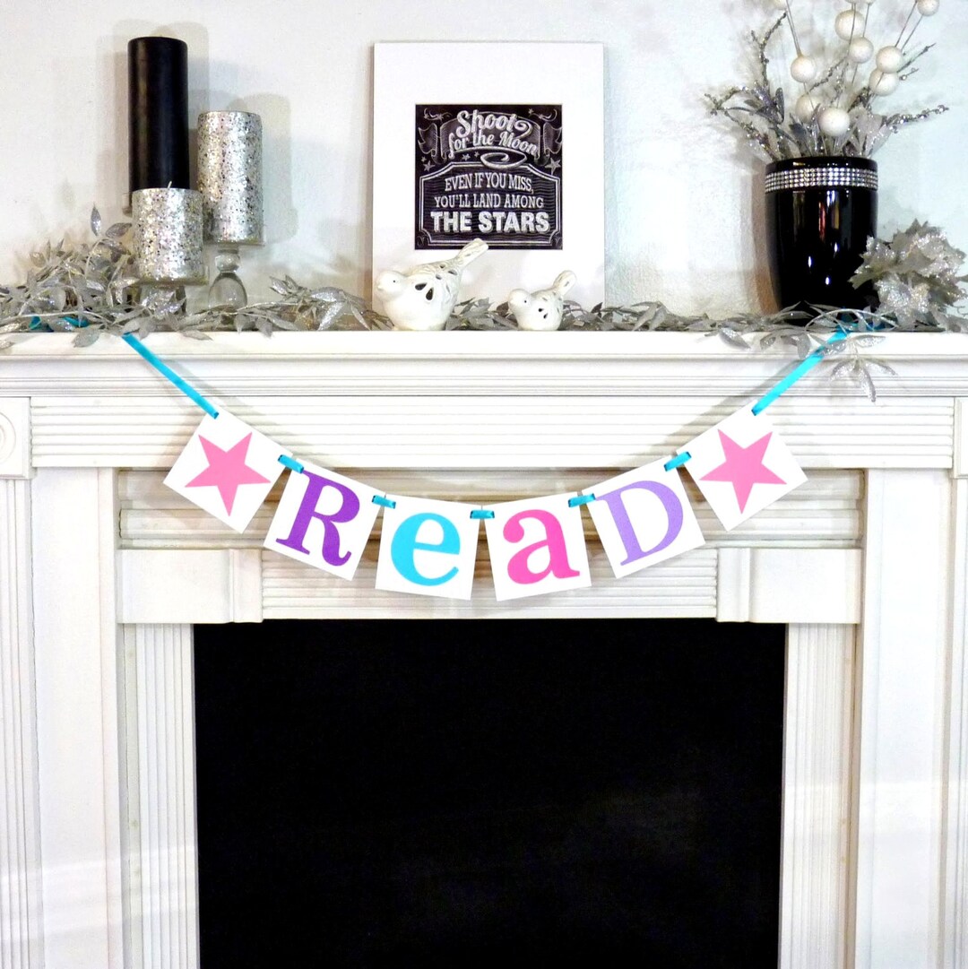 Teacher Gift / Read Sign / Garland / Classroom Decor / Girl Themed ...