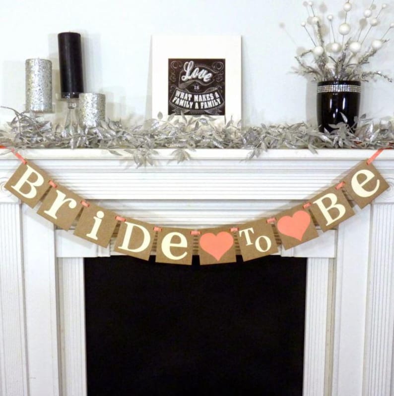 Bridal Shower Banner - Bridal Shower Decorations - Bride to Be Banner ...