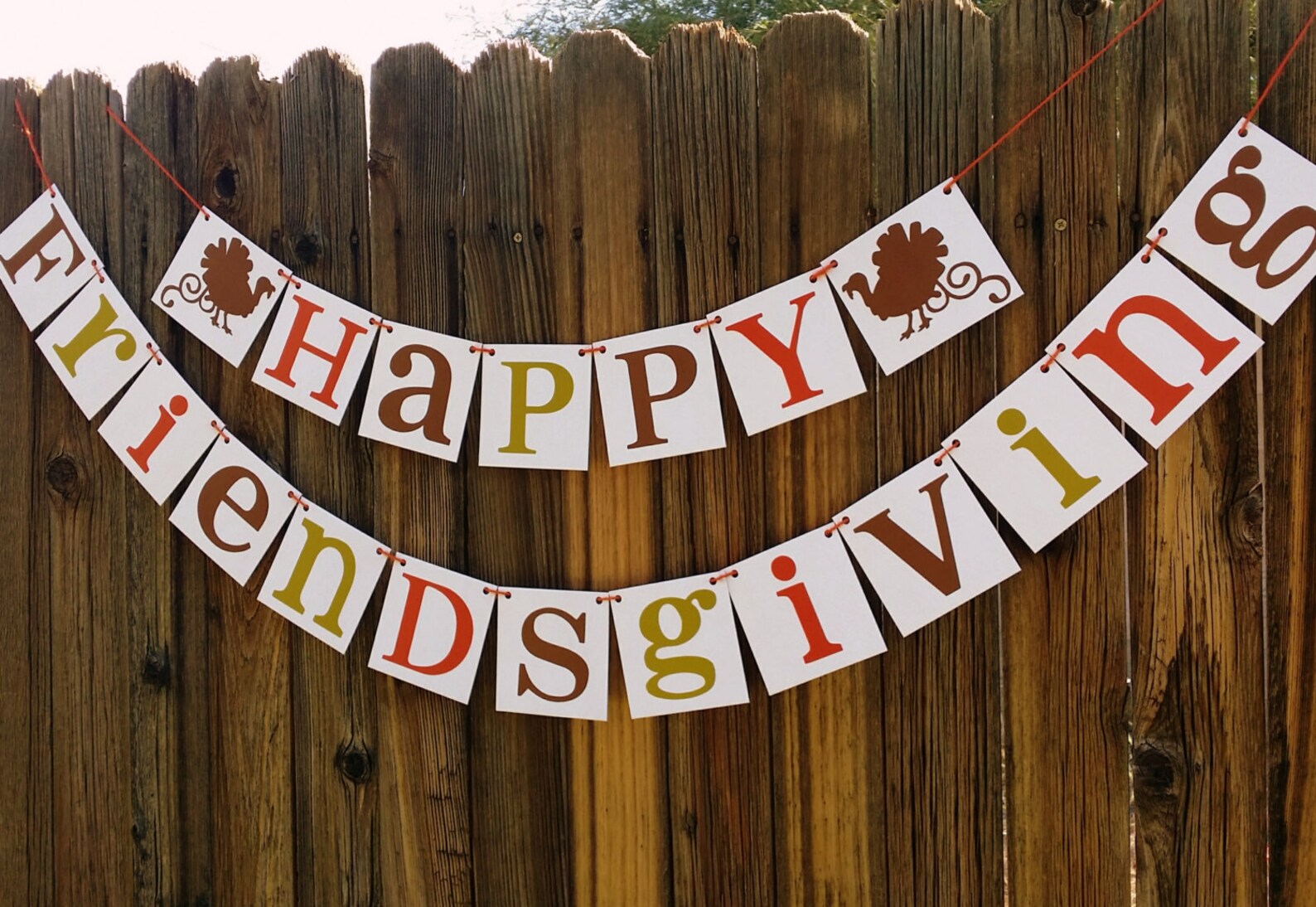 Thanksgiving Decorations Banner Happy Friendsgiving Sign - Etsy