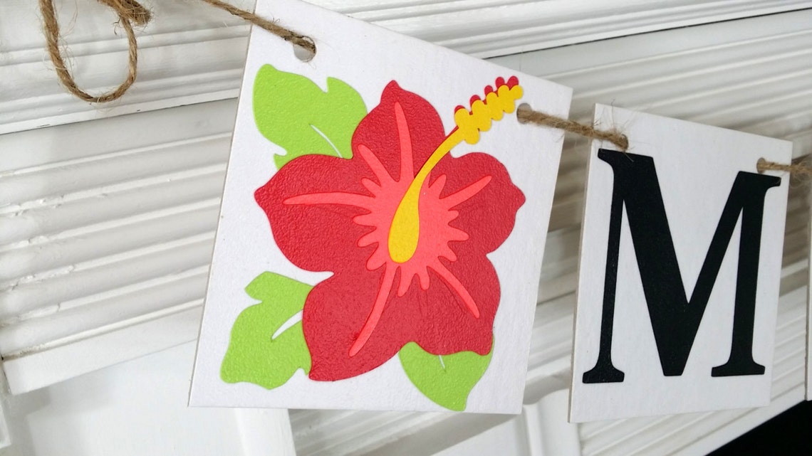 Mahalo Banner - Thank You Sign - Hawaiian Thanks - Hawaii Wedding ...