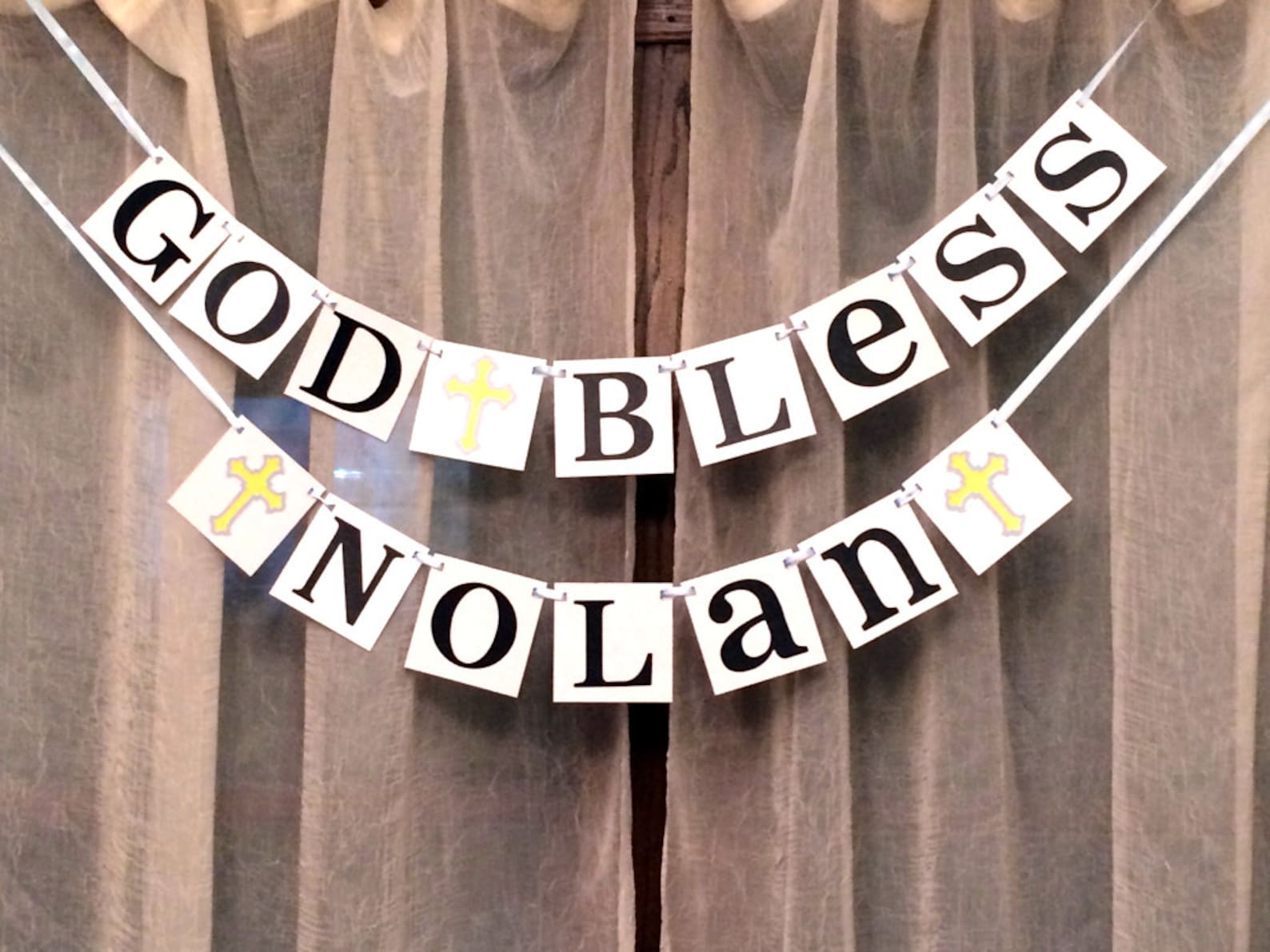 God Bless This Child / Baby Shower Decoration / Christening Banner ...