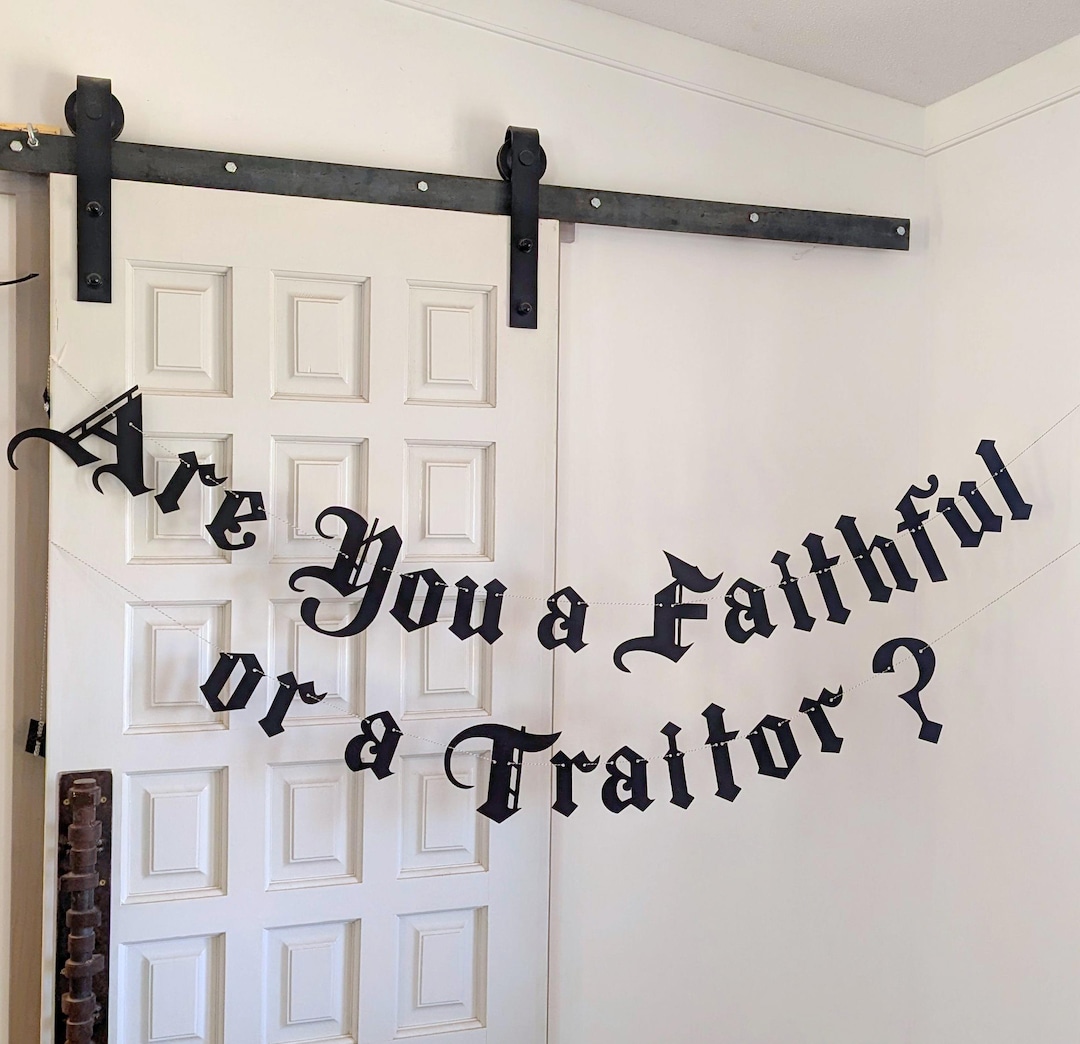 Are You a Faithful or a Traitor Banner, Reality Competition Series Fan ...