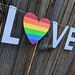 Rainbow Pride Love Banner LGBTQ Rainbow Party Decor Pride Garland Love ...