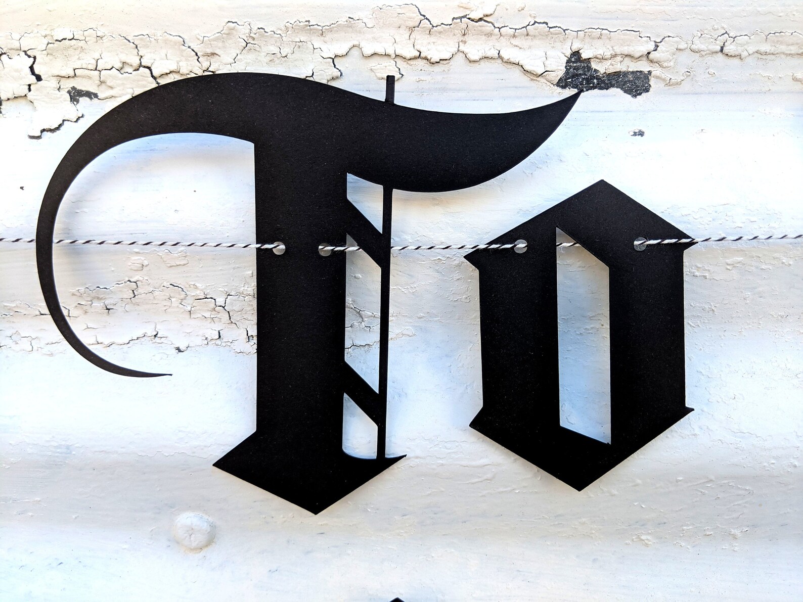 Death to My Twenties Banner ∙ Gothic Letters ∙ Thirties, Forties ...