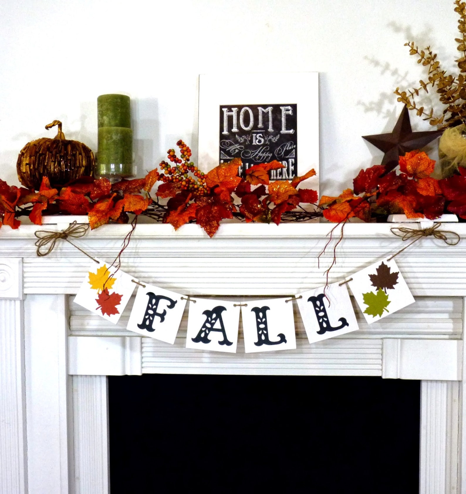 Fall Decorations Banner - Fall Sign - Thanksgiving Decorations ...