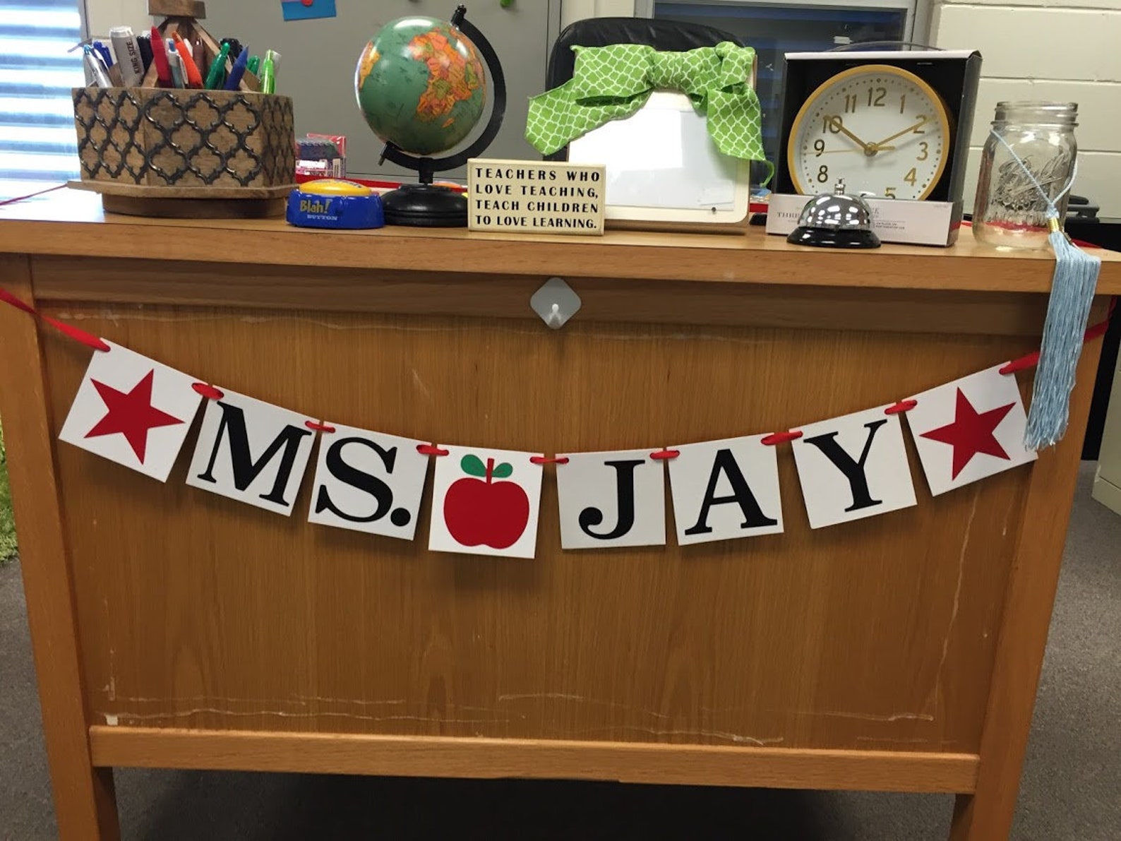 Teacher Gift Personalized / Teacher Banner / Room Decor / | Etsy