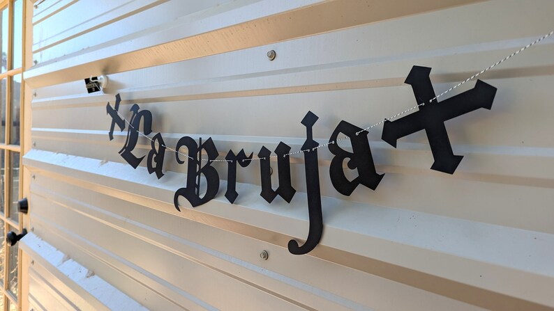 La Bruja Banner ∙ the Witch Banner ∙ Gothic Letters ∙ Emo Banner ∙ Old ...