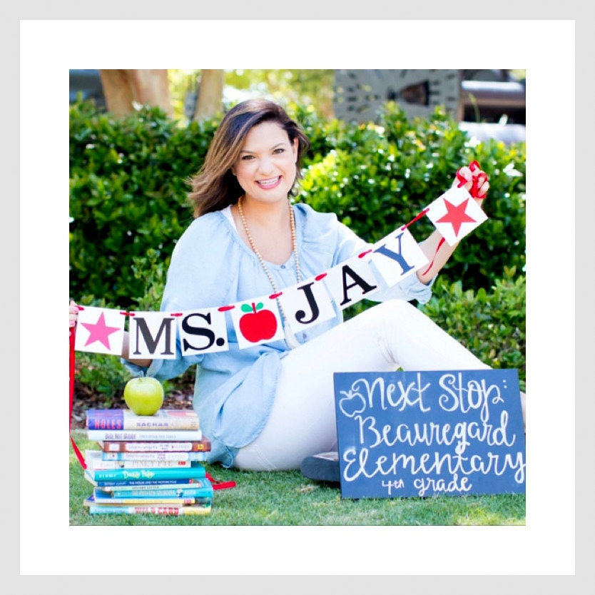 Teacher Gift Personalized / Teacher Banner / Room Decor / | Etsy