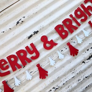 Christmas Banner ∙ Merry & Bright Banner ∙ Red Merry Christmas Banner ∙ ...