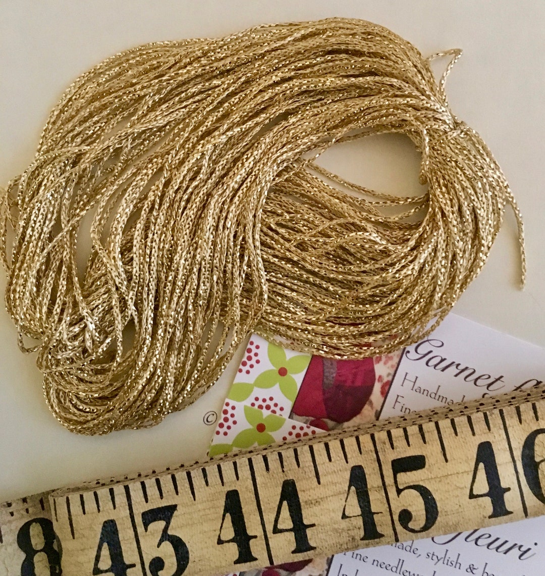 Aurora Vintage Gold Yarn - Cording Yarn - Gold Yarn - Crochet Yarn ...
