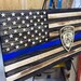 NYPD Blue Line Wood Flag – New York Police Officer Gift - Etsy