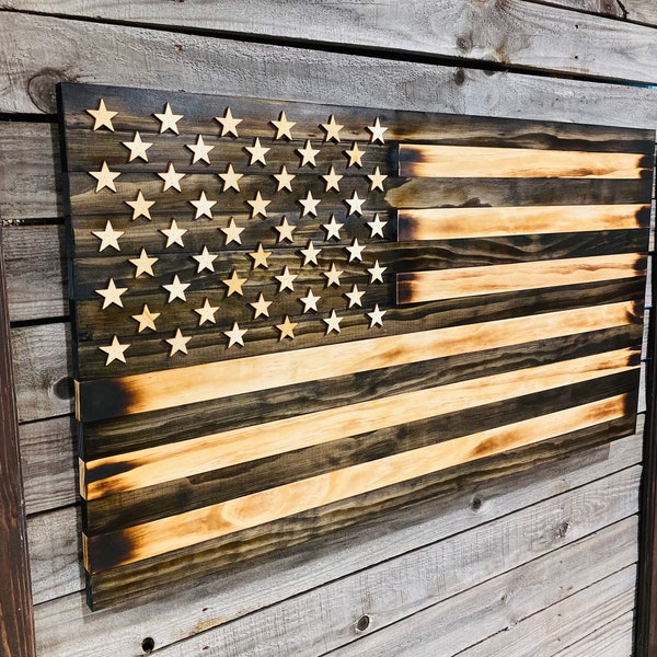 Rustic Flag - Etsy