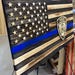 NYPD Blue Line Wood Flag – New York Police Officer Gift - Etsy