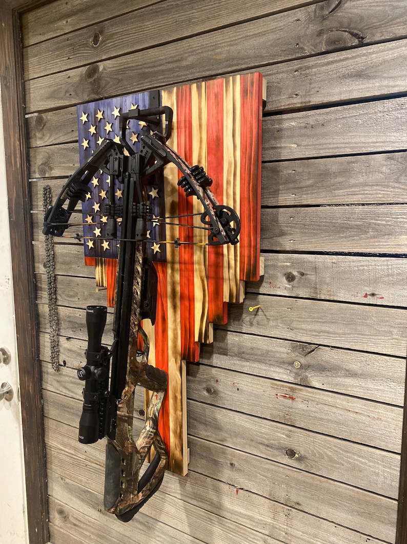 36x19 Crossbow Hanger Mount Flag. Cross Bow Holder for - Etsy