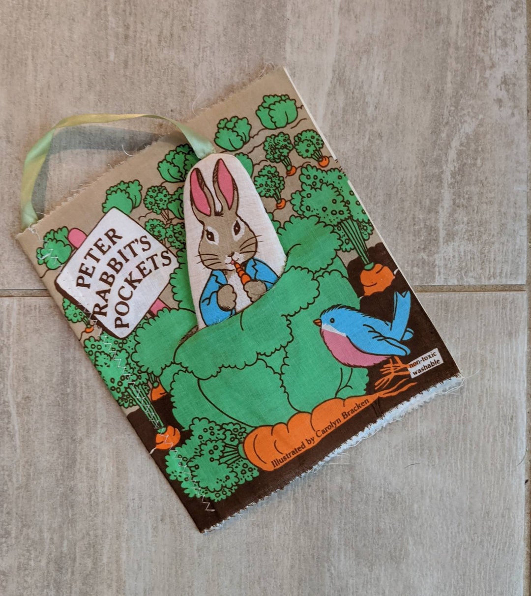 Peter Rabbit Book, Cloth Book, Vintage Peter Rabbit Book, Peter Rabbit ...