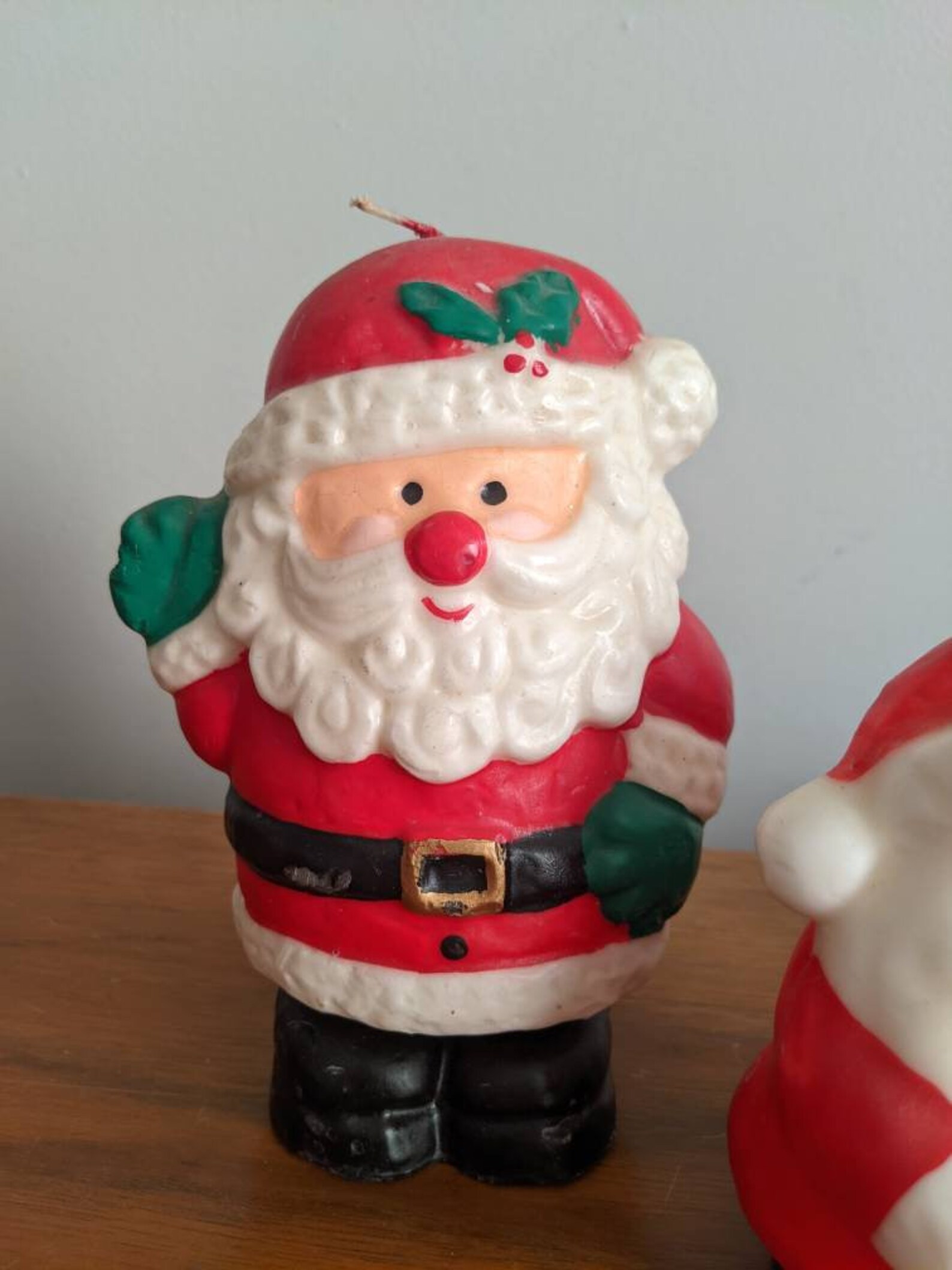 Vintage Christmas Candles Large Santa Candle Santa Claus - Etsy
