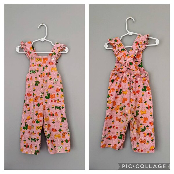 Ruffle Overalls - Etsy