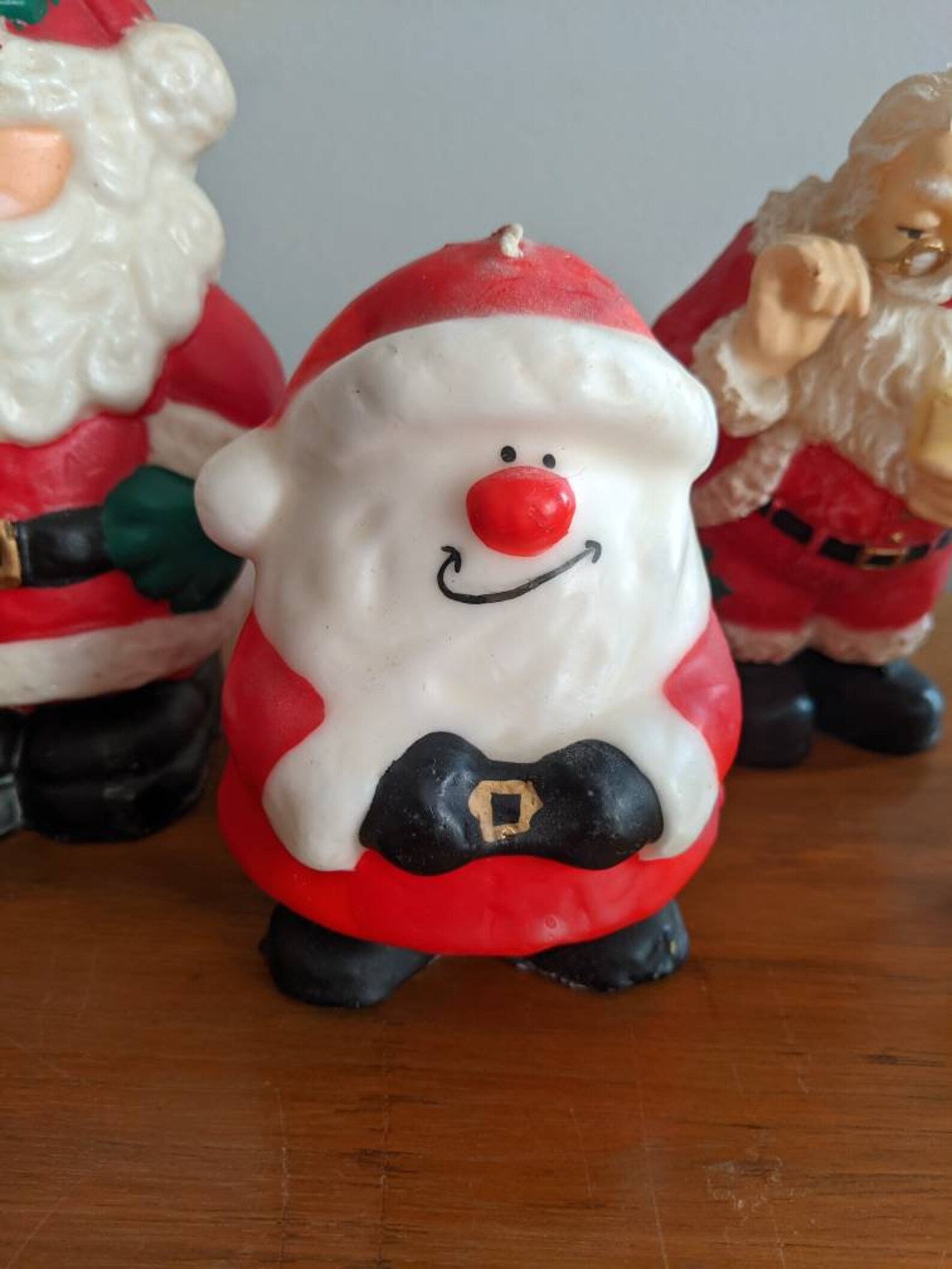 Vintage Christmas Candles Large Santa Candle Santa Claus - Etsy
