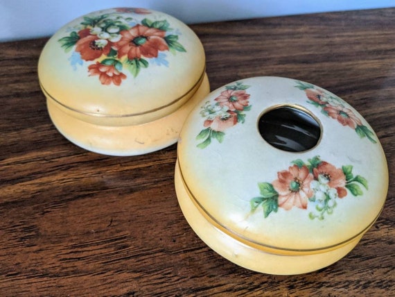 Vintage Vanity Set, Porcelain Container, Austrian, Va… - Gem