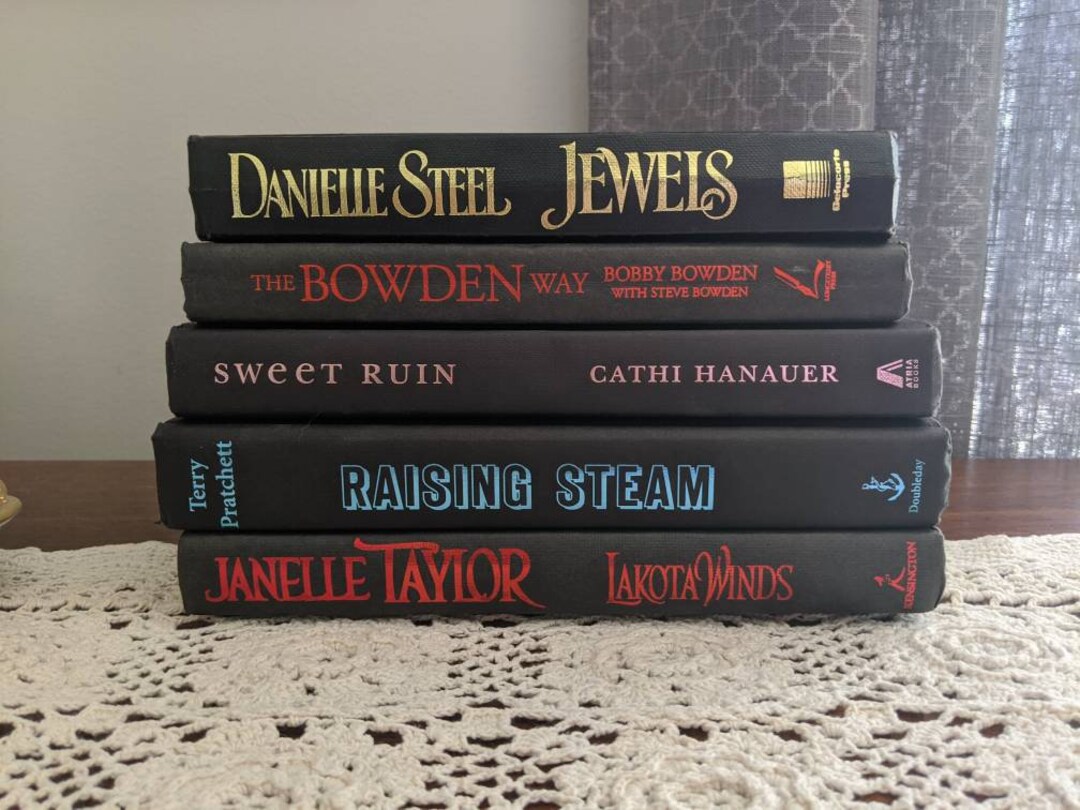 Metallic Book Set, Red Metallic Spine, Decorative Books, Red Book ...