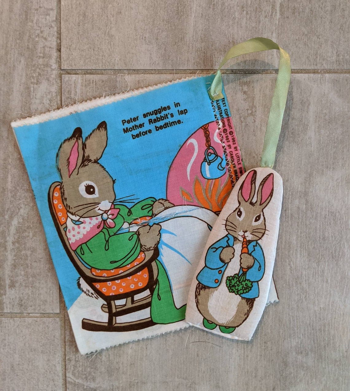 Peter Rabbit Book Cloth Book Vintage Peter Rabbit Book - Etsy