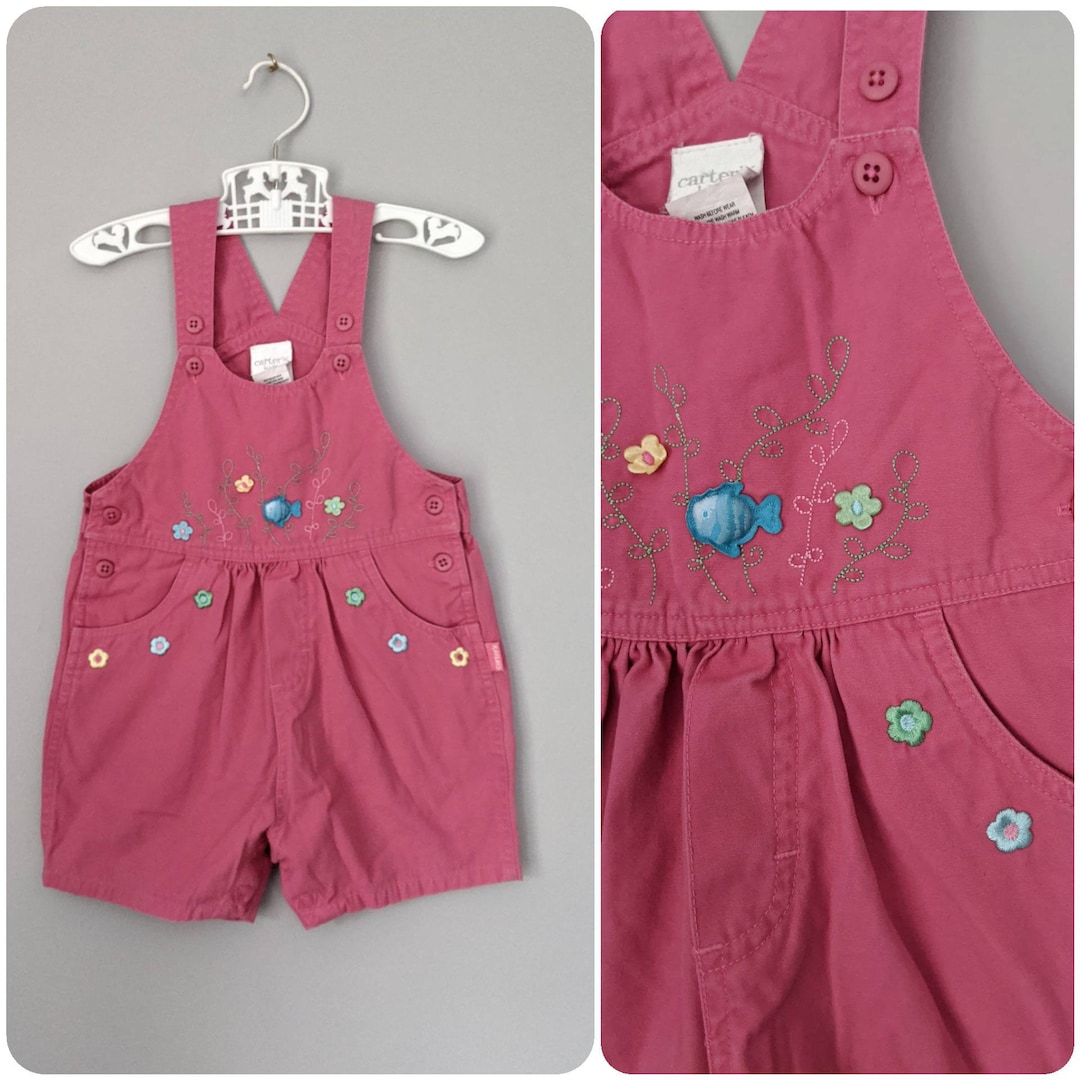 Vintage Overalls, 18-24 M, Pink Overalls, Carters, Vintage Carters ...