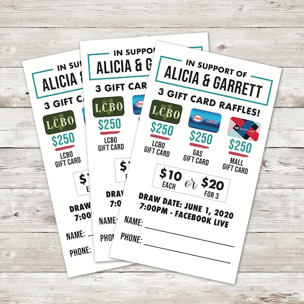 Draw Ticket Template - Etsy