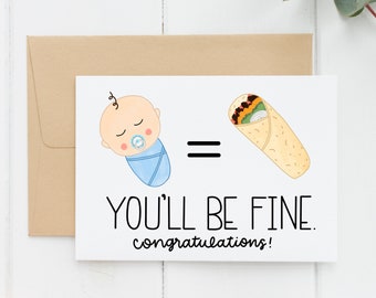 Funny Baby Card - Etsy