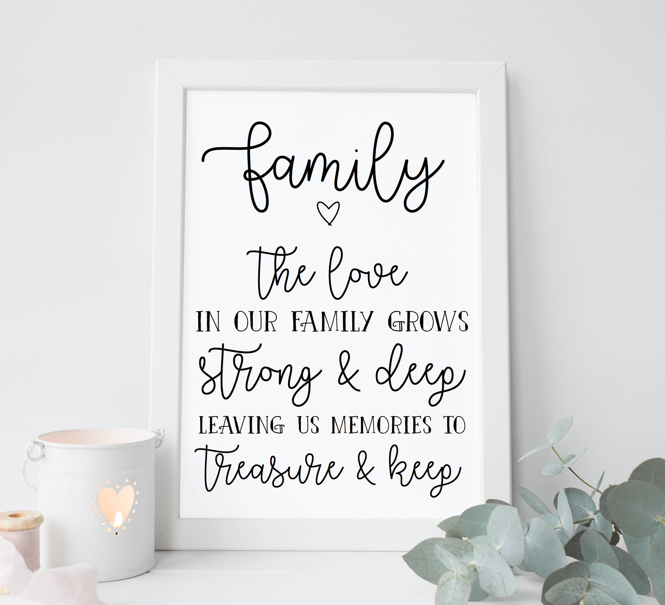 Printable PDF Digital File Family Print Family Quote | Etsy