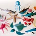 Ocean DIY Paper Craft Kit 3D Paper Toys Colourful Cutouts to Assemble ...