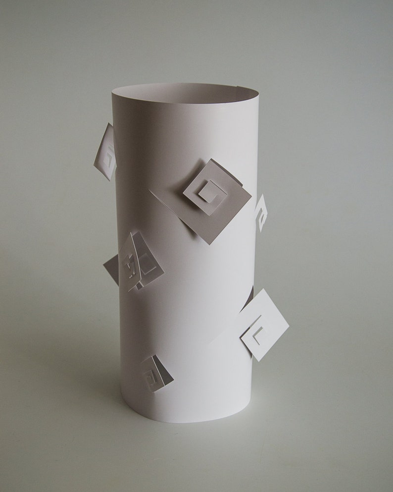 Lamp - Quadrilateral Spiral - DIY Paper Craft Kit - Etsy