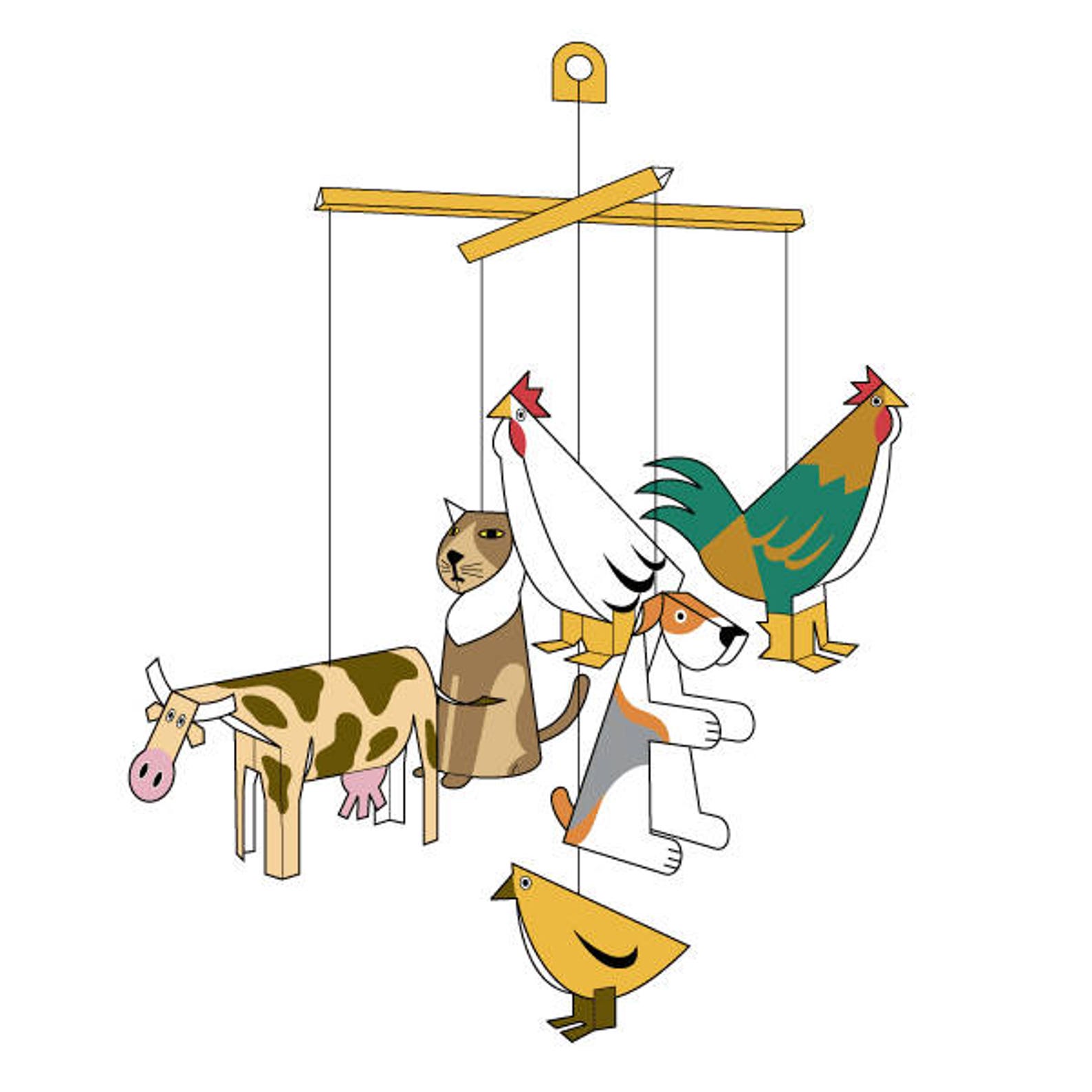 Farm | DIY Paper Craft Kit | 3D Paper Toys | Colourful Cutouts to ...