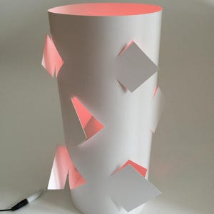 Lamp - Square - DIY Paper Craft Kit - Etsy