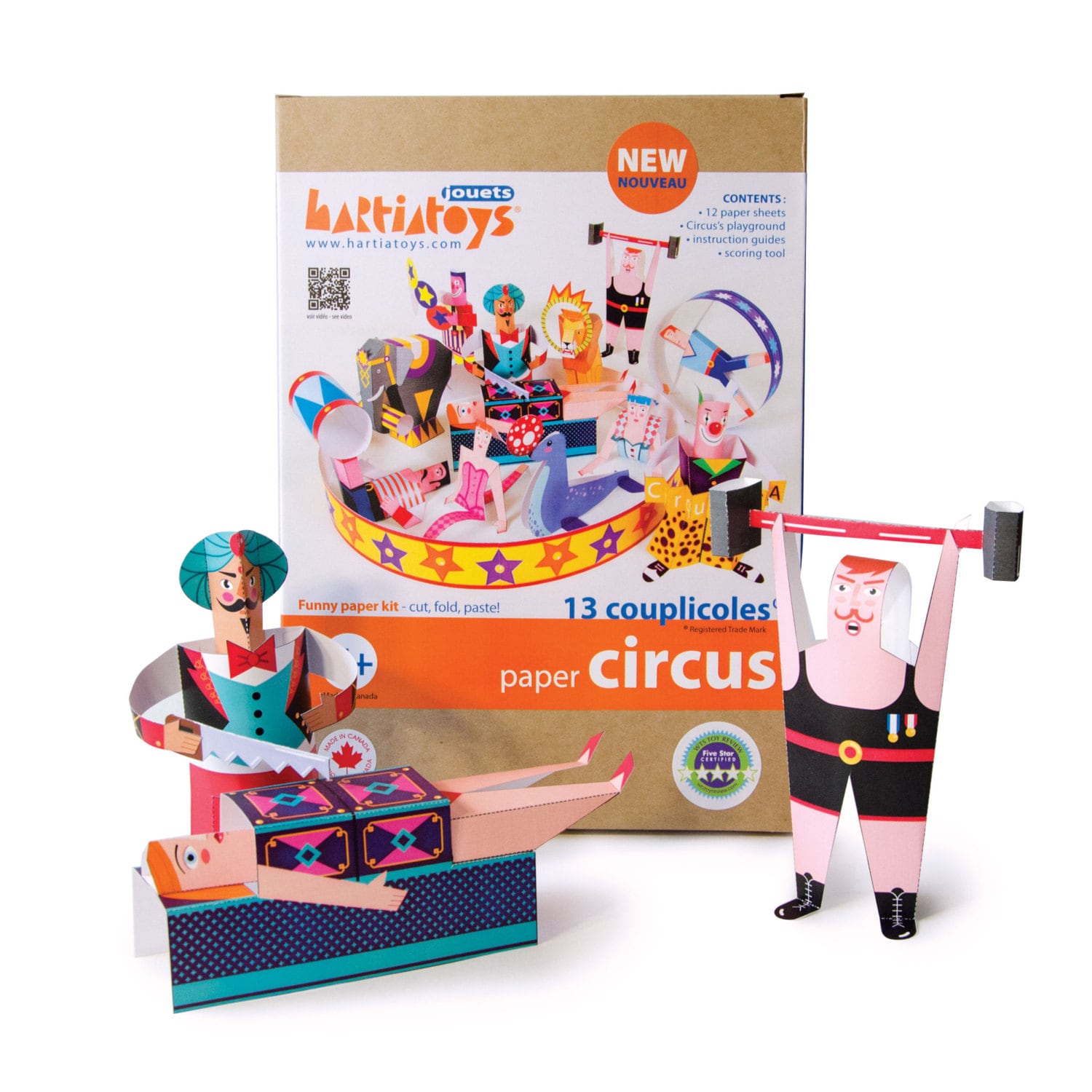 Circus | DIY Paper Craft Kit | 3D Paper Toys | Colourful Cutouts to ...