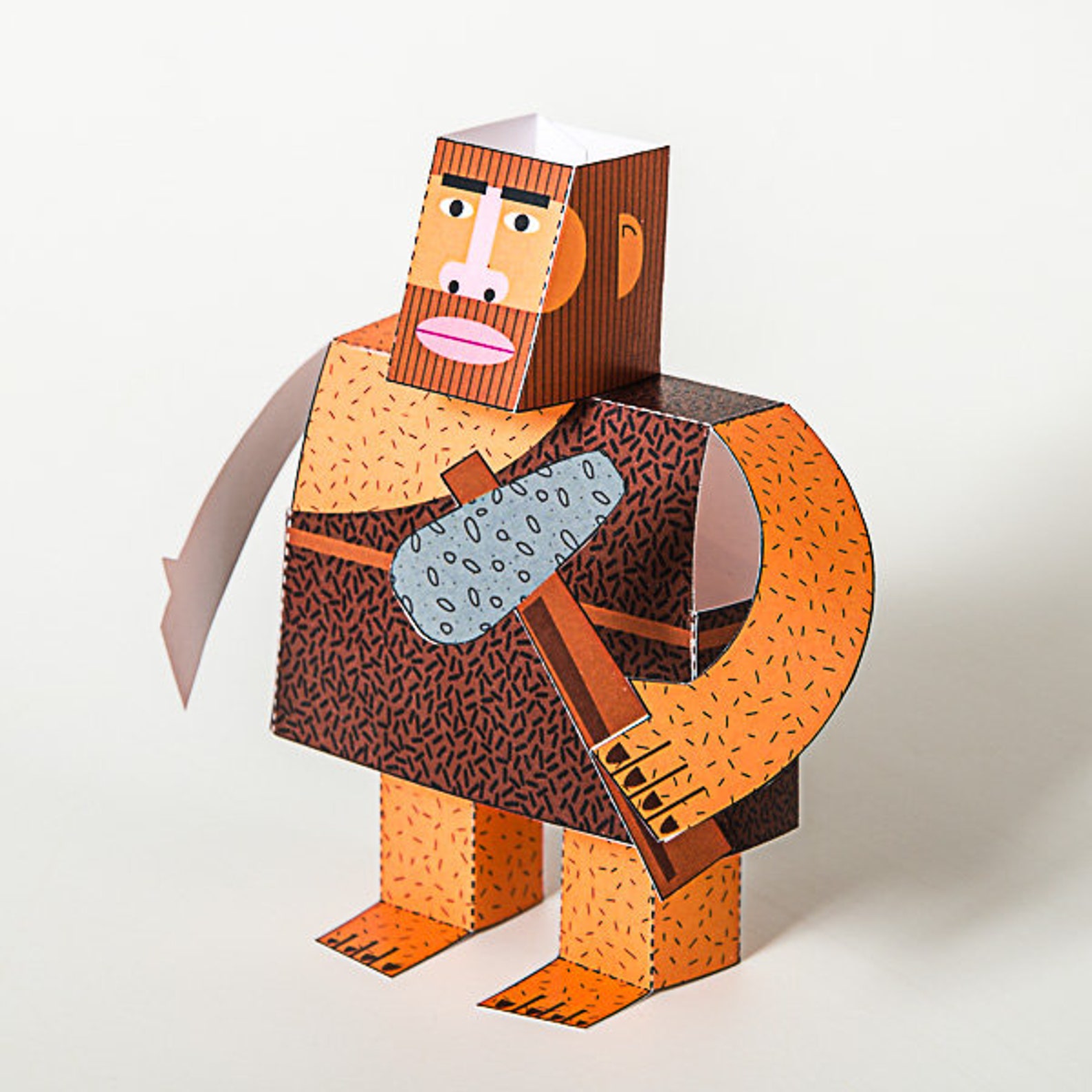 Prehistory | DIY Paper Craft Kit | 3D Paper Toys | Colourful Cutouts to ...