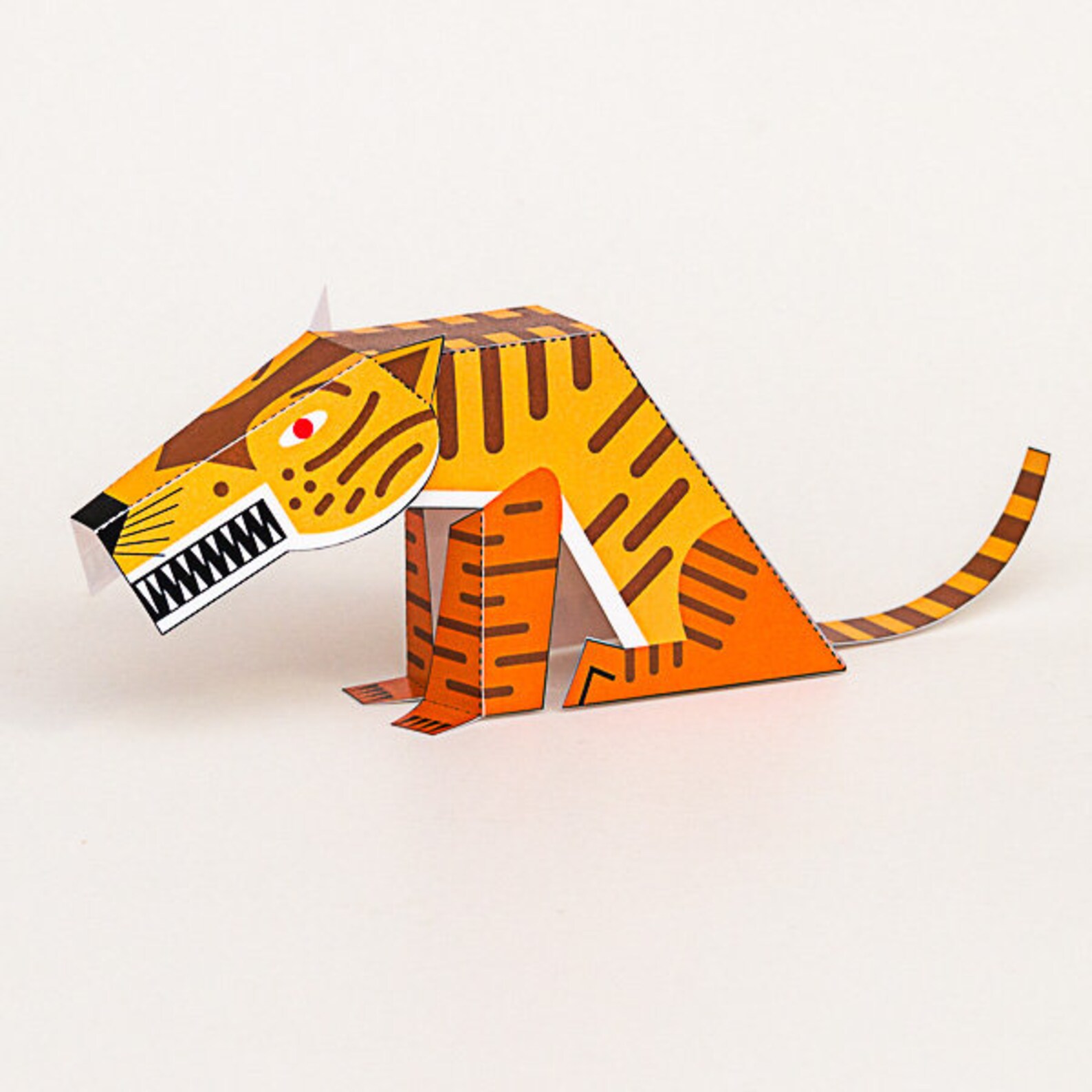 Prehistory DIY Paper Craft Kit 3D Paper Toys Colourful Cutouts to ...