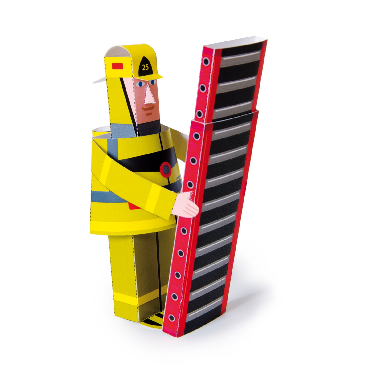 Firefighters | DIY Paper Craft Kit | 3D Paper Toys | Colourful Cutouts ...