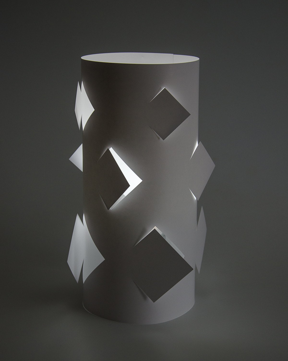 Lamp - Square - DIY Paper Craft Kit - Etsy