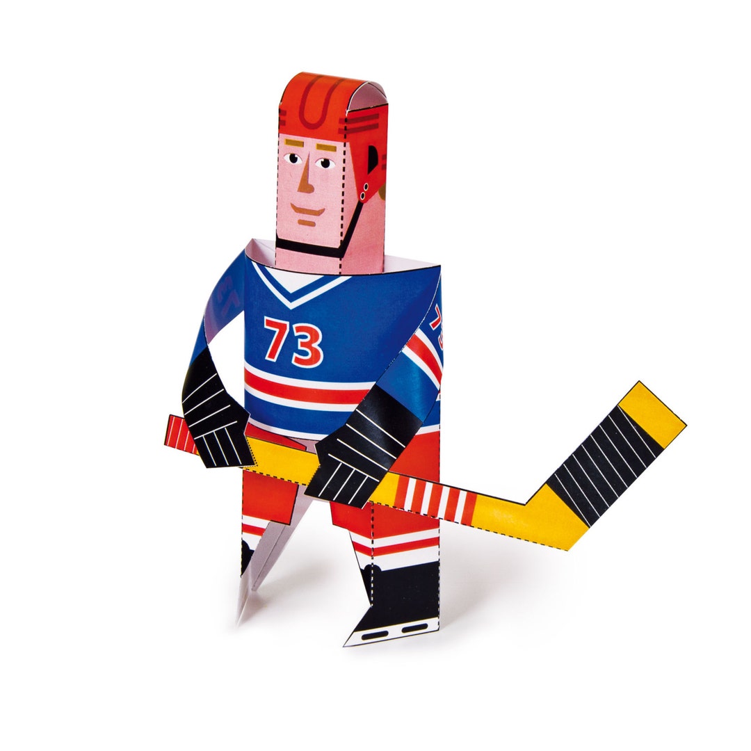 Ice Hockey Party Kit: DIY Paper Craft 3D Toys - Etsy
