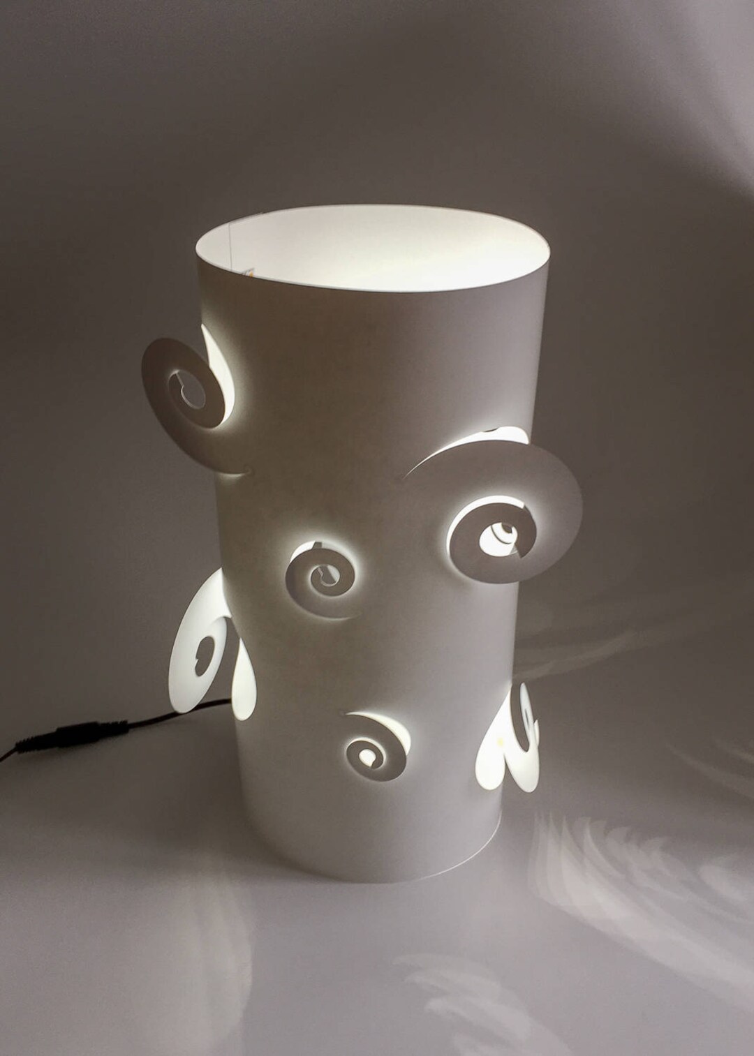 Lamp - Spiral - DIY Paper Craft Kit - Etsy