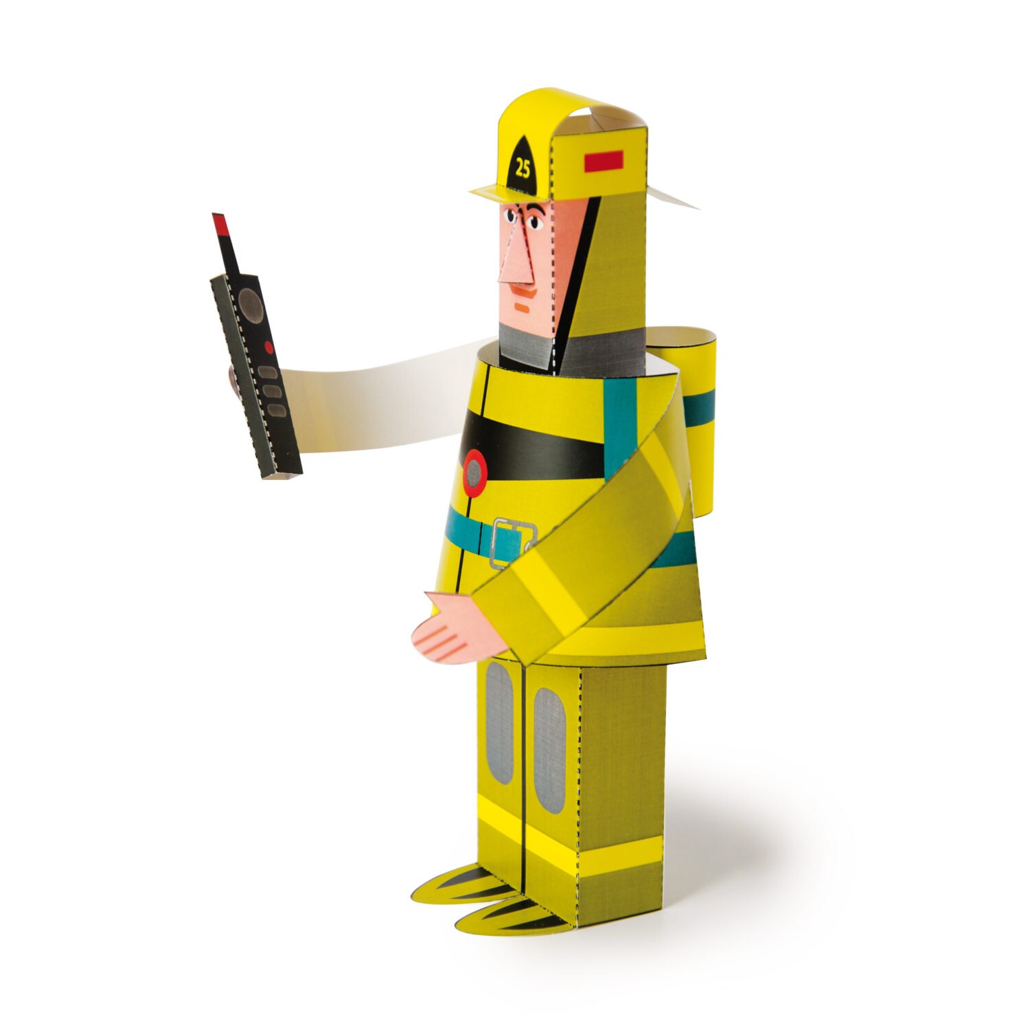 Firefighters | DIY Paper Craft Kit | 3D Paper Toys | Colourful Cutouts ...