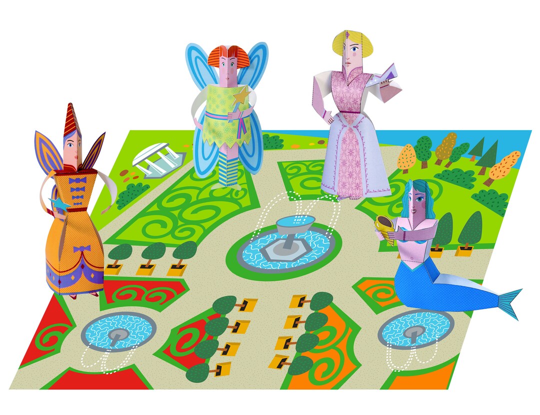Fairies & Princesses Paper Craft Kit: 3D DIY Toys - Etsy
