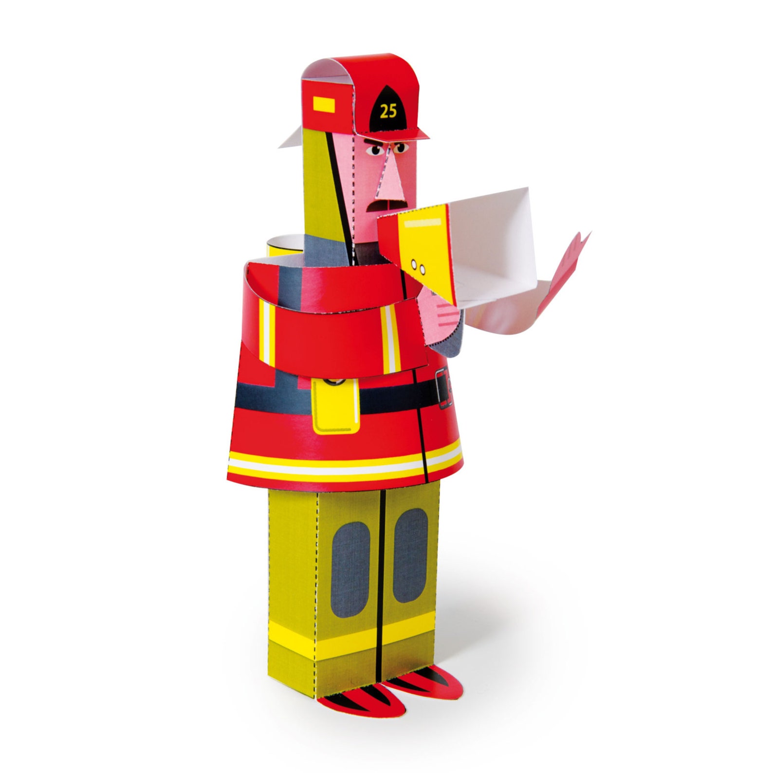 Firefighters | DIY Paper Craft Kit | 3D Paper Toys | Colourful Cutouts ...