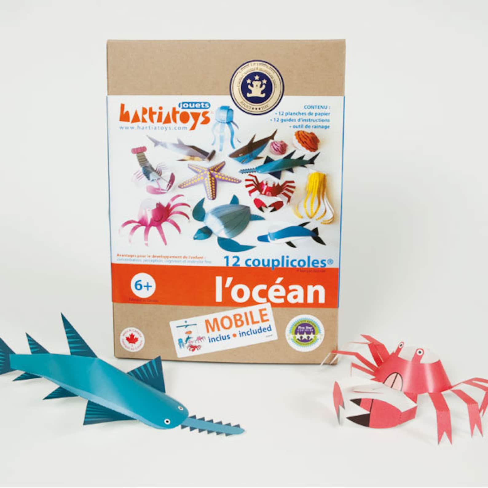 Ocean DIY Paper Craft Kit 3D Paper Toys Colourful Cutouts to Assemble ...
