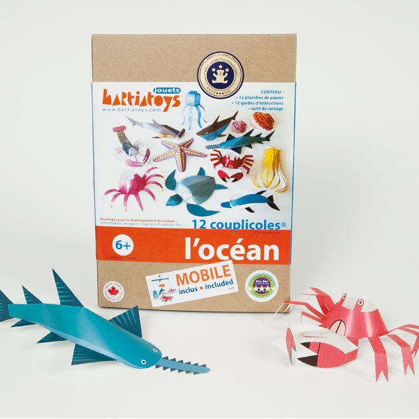 Ocean DIY Paper Craft Kit 3D Paper Toys Colourful Cutouts to Assemble ...